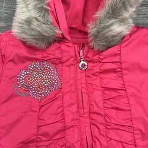 Pampolina | Jackets & Coats | Pampolina Baby Girls Pink Hooded Ski ...